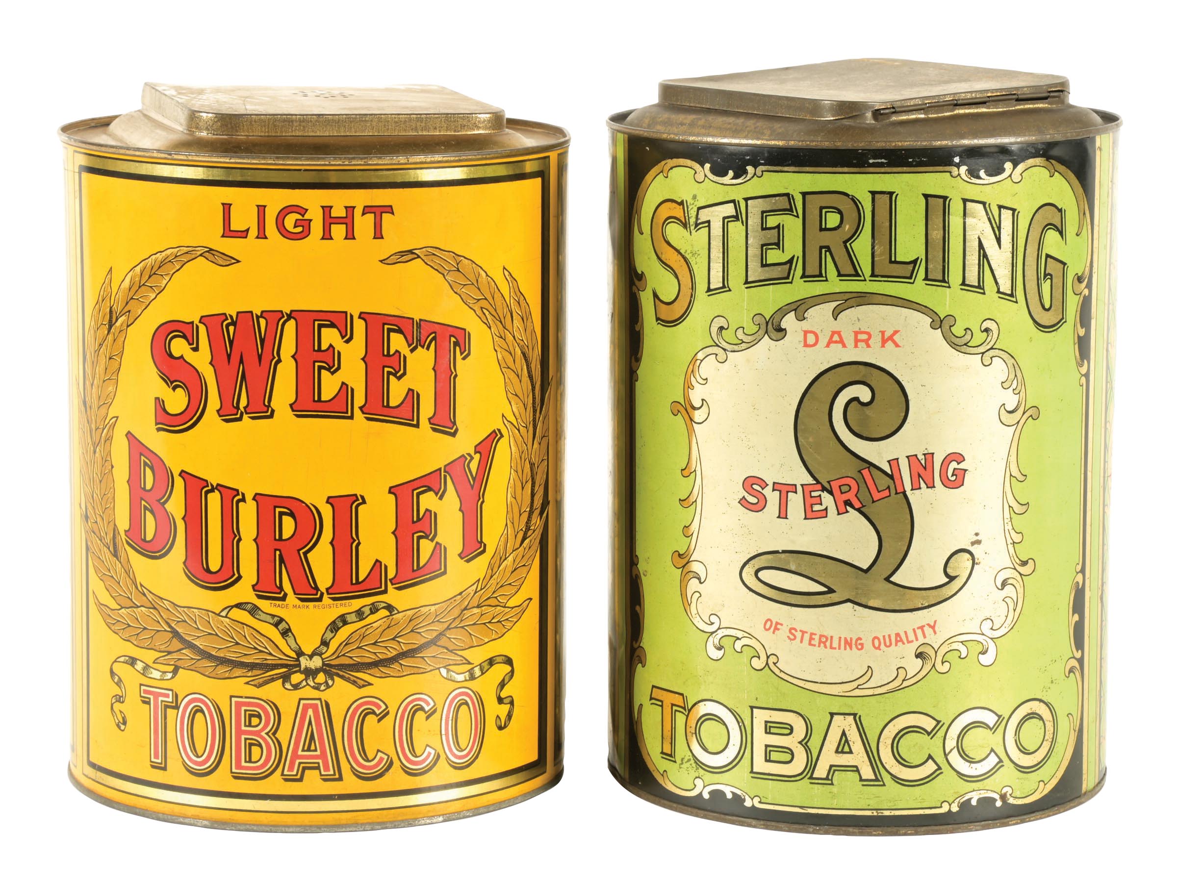 Lot Detail - PAIR OF TOBACCO TINS