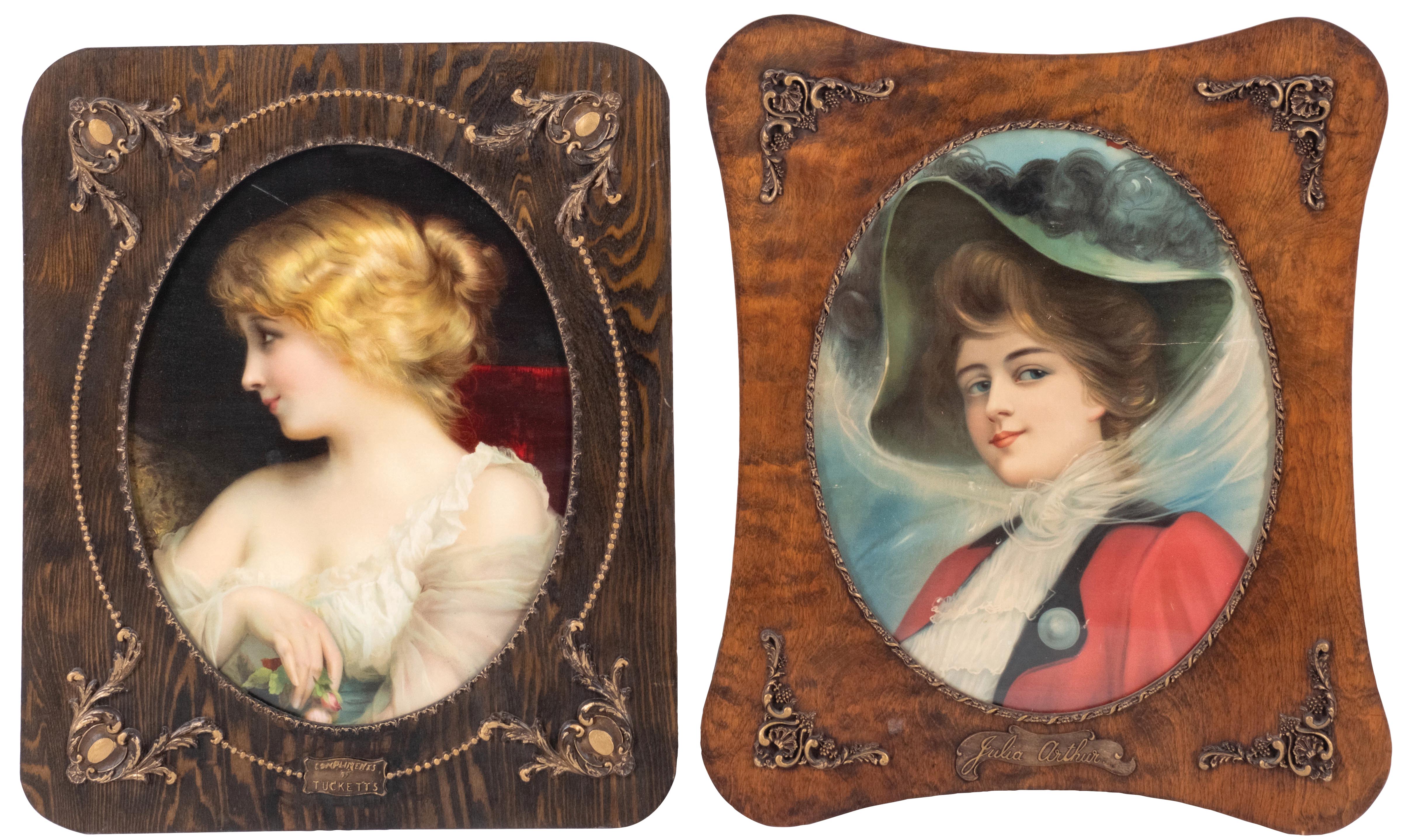 Lot Detail - PAIR OF FRAMED VICTORIAN ADVERTISING LITHOGRAPHS